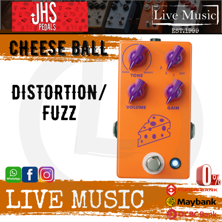 JHS Cheese Ball Distortion/Fuzz Guitar Effects Pedal | Lazada