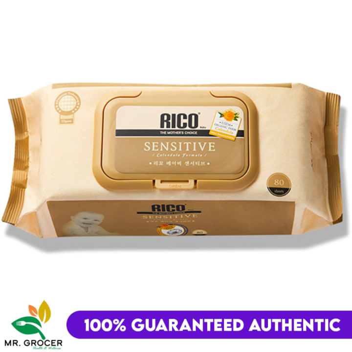 Rico Sensitive Baby Wet Wipes 80 Sheets | Lazada PH