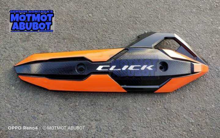 Honda Click Heat Guard V1 V2 V3 Glossy Orange | Lazada PH