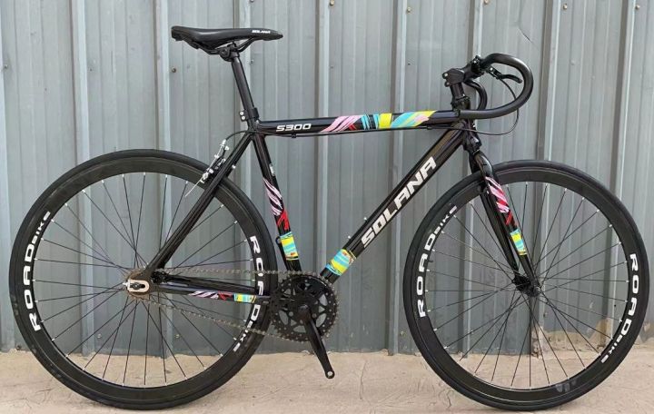 (BLACK STRIPE ) SOLANA FIXIE ALLOY 700c * 23c | Lazada PH