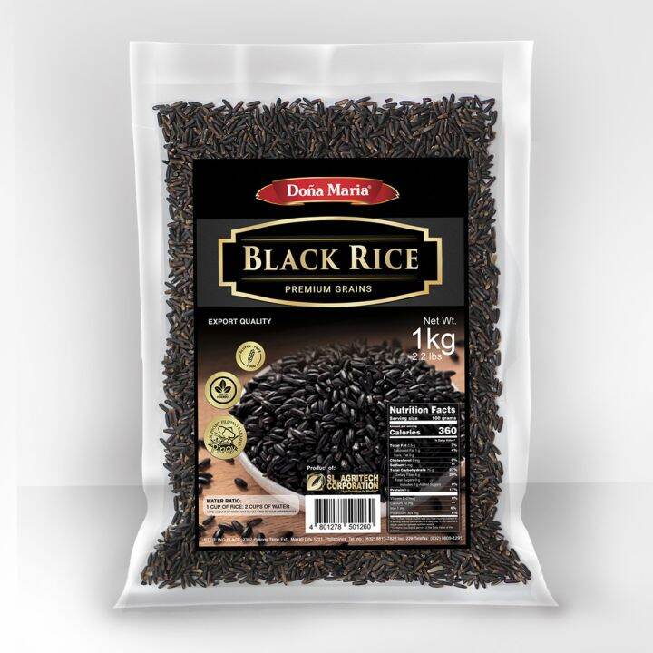Doña Maria Black Rice Premium Grains 1kg | Lazada PH