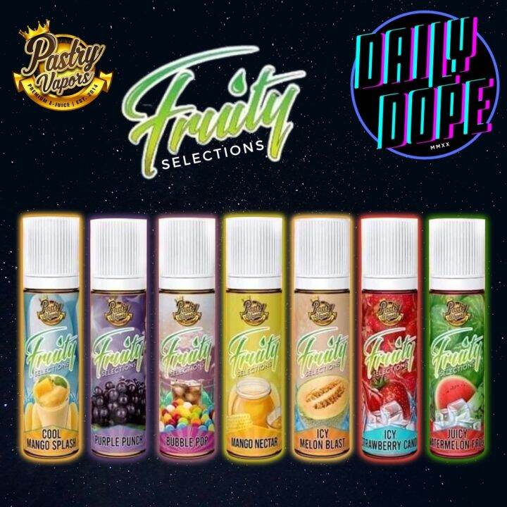{Legit} PASTRY VAPORS FRUITY SELECTIONS 3MG 50ml Vape Juice E Liquid ...