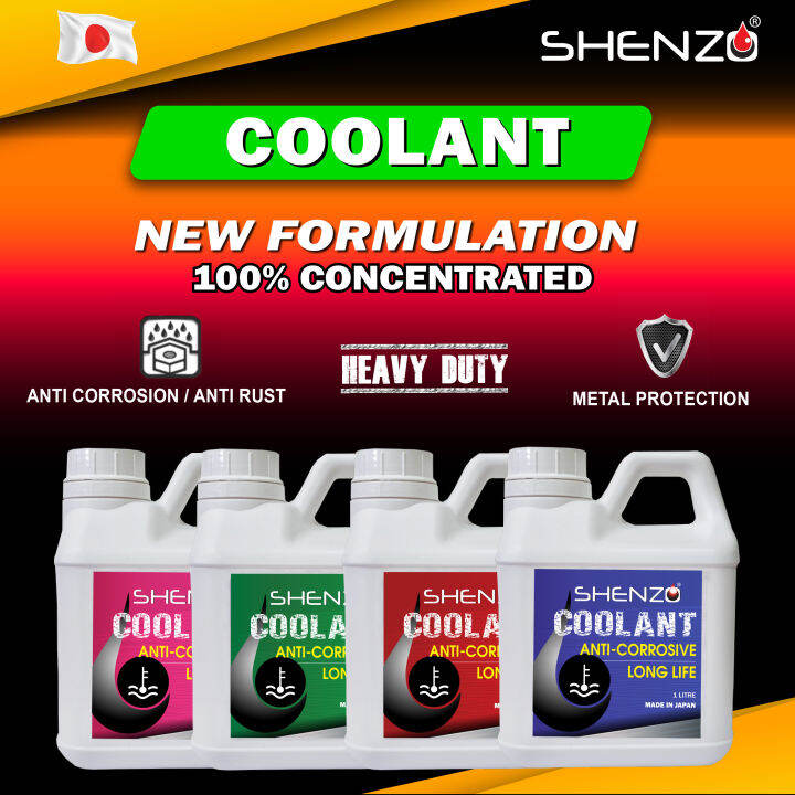 Coolant Blue Red Green Pink Shenzo Anti Corrosion Long Life Made In ...