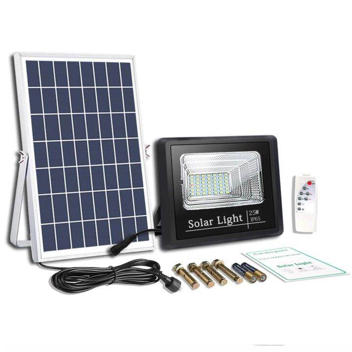 100W Solar Powered LED Floodlight, IP67 Waterproof with Remote Control ...