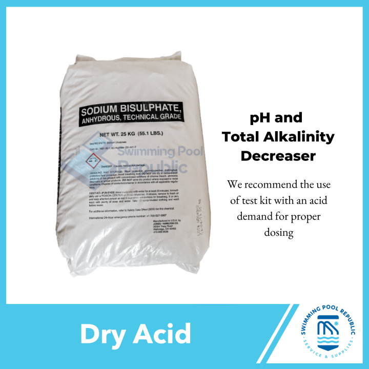 Dry Acid, Sodium Bisulphate pH and Alkalinity Reducer for Swimming ...