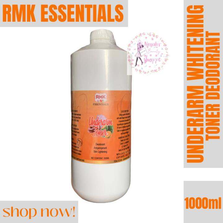 RMK ESSENTIALS UNDERARM WHITENING TONER DEODORANT 1000ml. (2025 EXPIRY ...