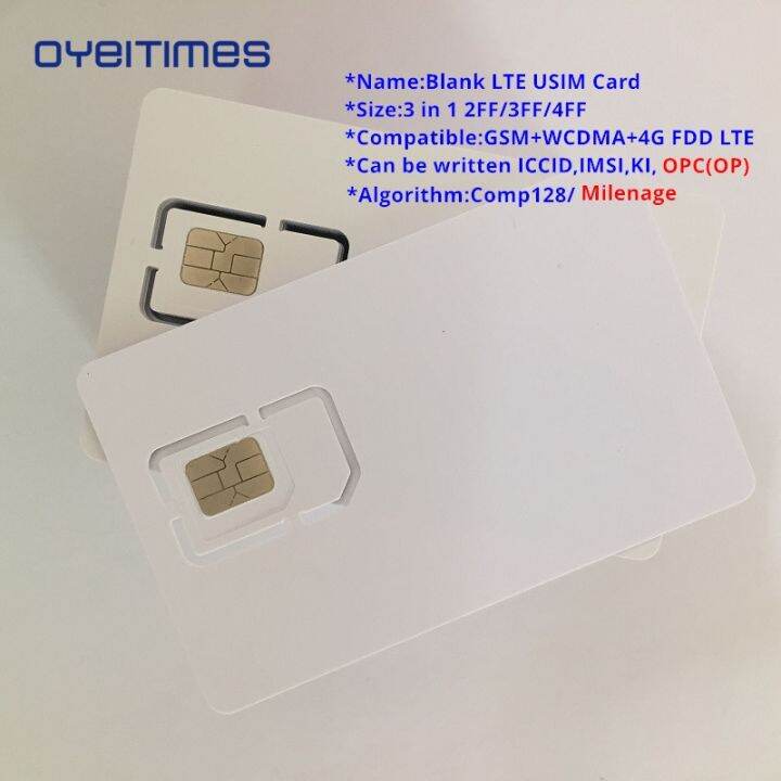 OYEITIMES 4G Programable Blank SIM Card GSM WCDMA LTE SIM Card 2FF/3FF ...