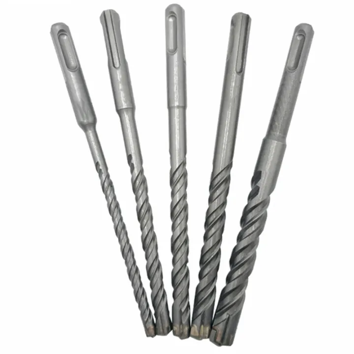 5Pcs Electric Hammer SDS Plus Drill Bit Set Cross Tips 4 Cutters 160mm ...