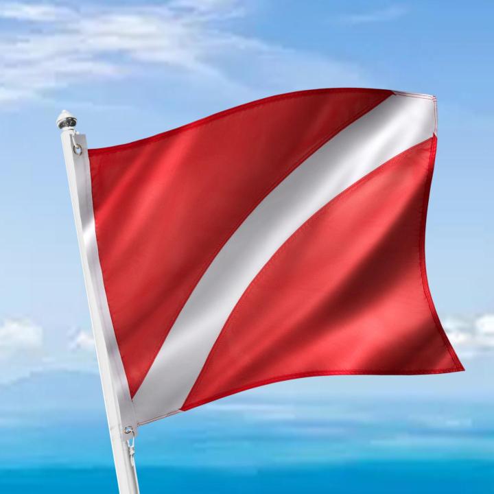 WDAir International Dive Flag Heavy Duty for Use with Float, Buoy, Boat ...