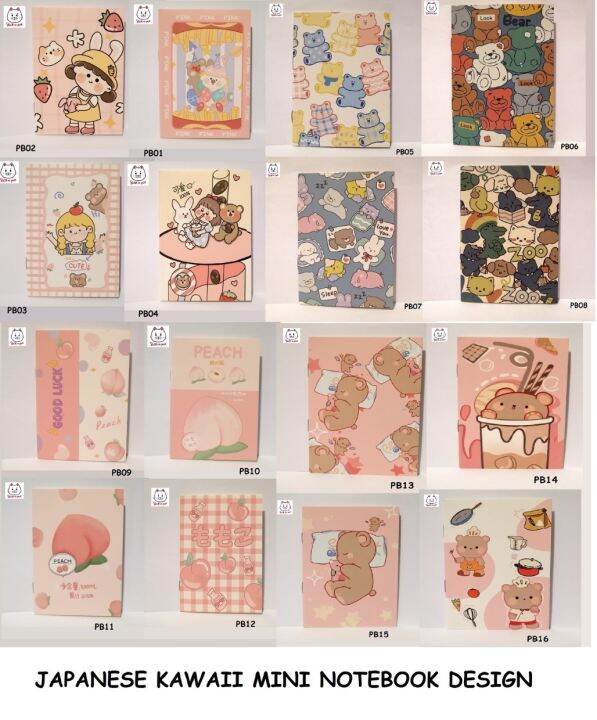 JAPANESE KAWAII MINI NOTEBOOK DESIGN (A7 SIZE) | Lazada PH