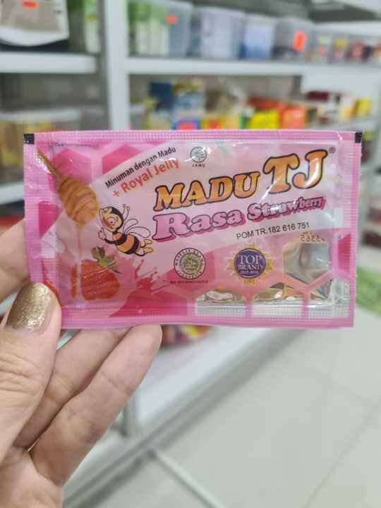 MADU TJ RASA STRAWBERRY 1 SACHET / MADU ANAK RASA STRAWBERRY / MADU TJ ...