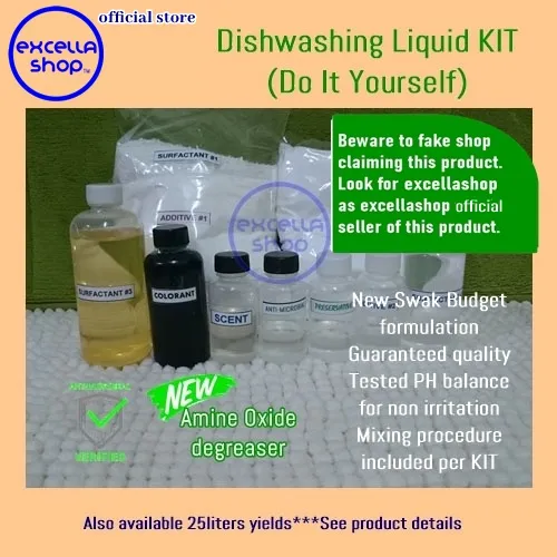 【Ready Stock】 Dishwashing Liquid Soap DIY KIT BUDGET12 liters ( raw ...