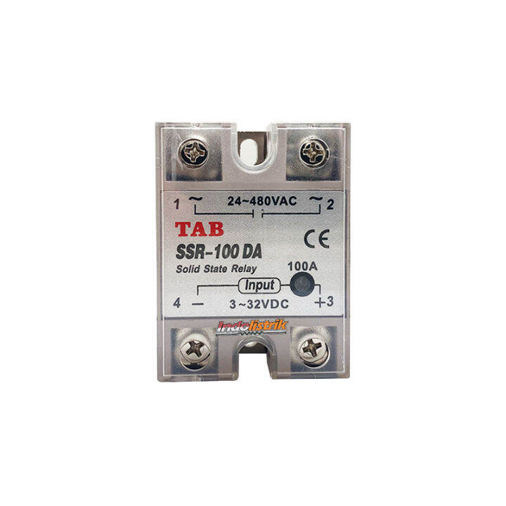 Solid State Relay 1 Phase SSR-100DA TAB - 1 Phase DC-AC 100 Ampere | Lazada Indonesia