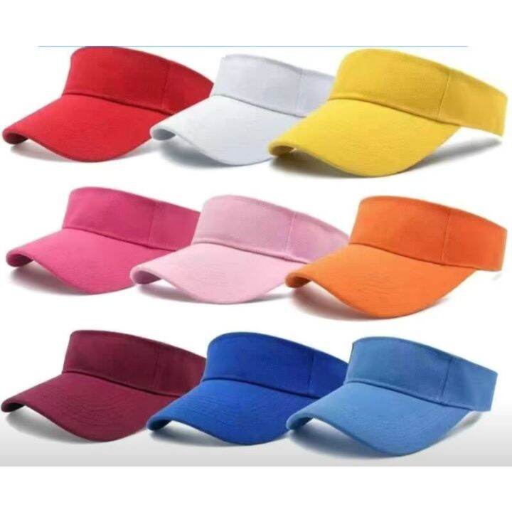 Assorted color sunvisor adjustable for unisex | Lazada PH