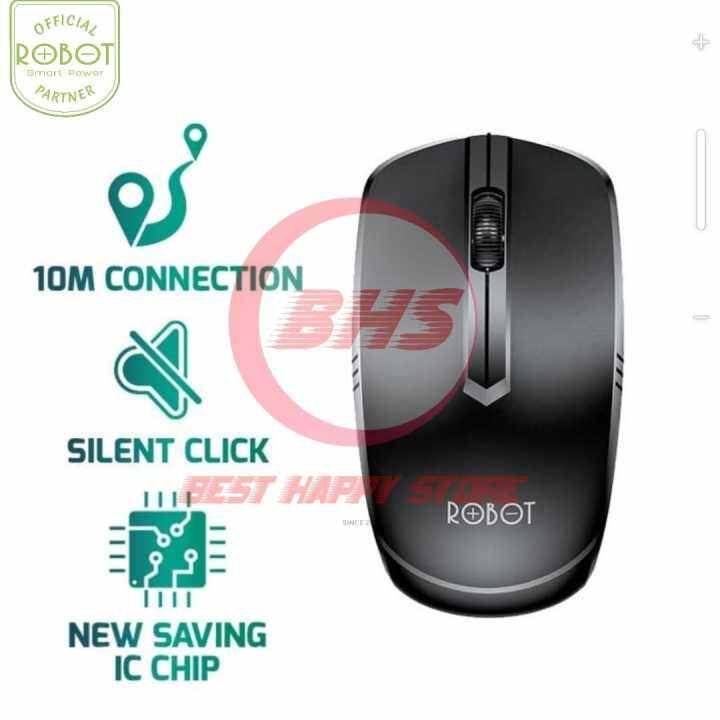 Mouse Wireless Robot M200 Silent | Lazada Indonesia