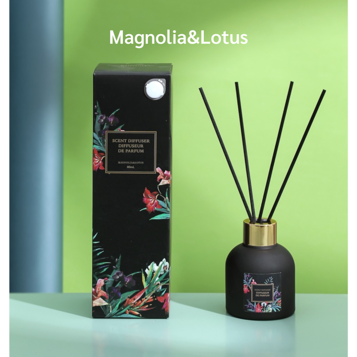 พร้อมหอม ก้านไม้หอม ก้านไม้หอมอโรม่า ปรับอากาศ น้ำมันหอมระเหย อโรมาเทอราพี Scent Diffuser 80ML ...