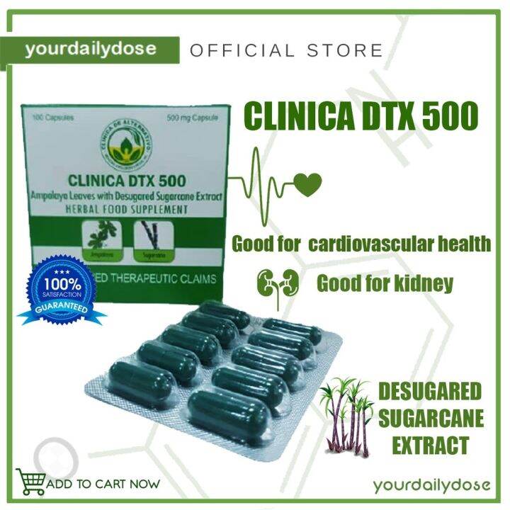 hand Clinica DTX 500 herbal food supplement 10CAPSULE | Lazada PH