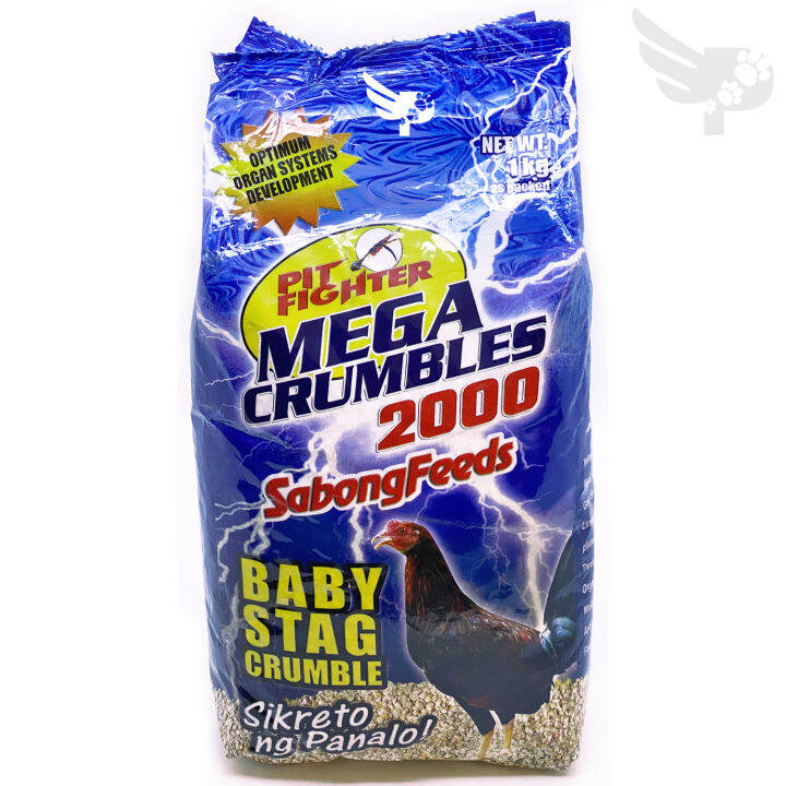 Pit Fighter Mega Crumbles 2000 Sabong Feeds by Unifeeds - 1kg - For ...
