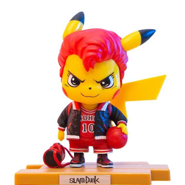[ใหม่2023] 4 ''Pokemon ภาพอนิเมะ Pikachu คอสเพลย์ SLAM DUNK Sakuragi ...