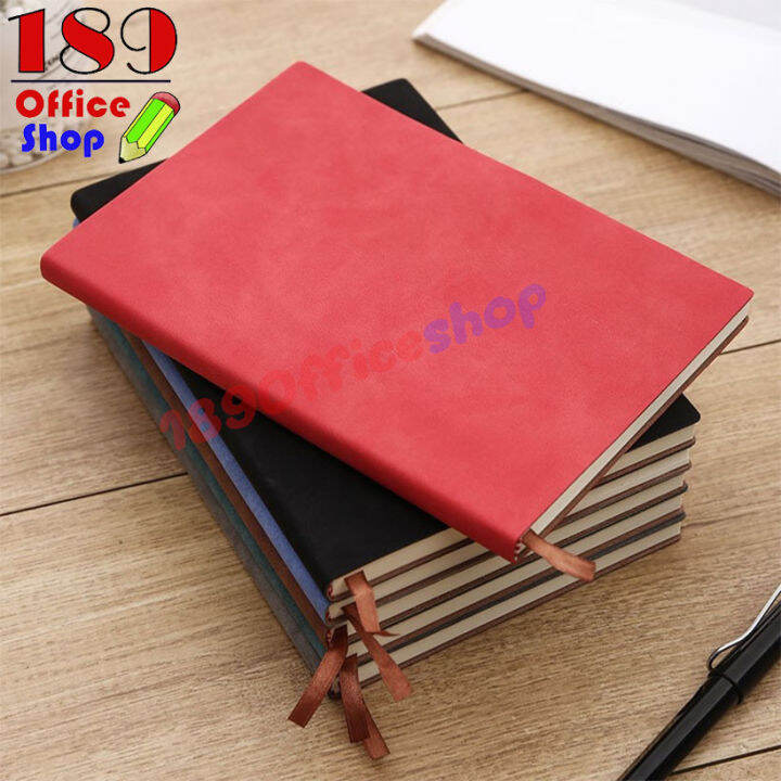 สมุดโน๊ต สมุดปกหนัง ปกนิ่ม สมุด A5 B5 มีเส้นด้านใน สมุดปกหนัง PU สมุดมี ...