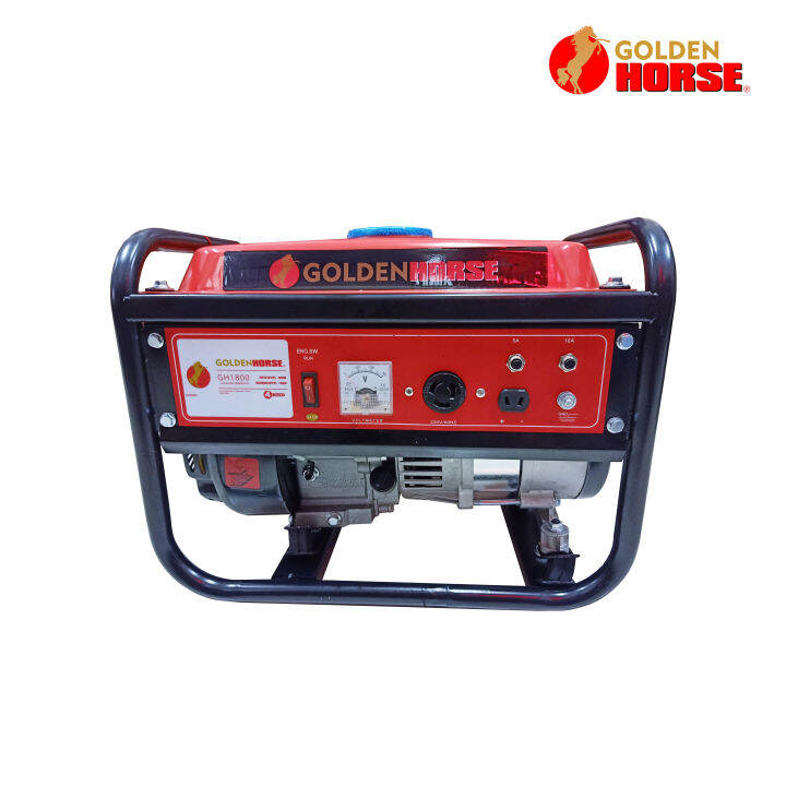 GOLDEN HORSE Gasoline Generator Single Phase 1,000w - 2.6hp [GH-1800 ...