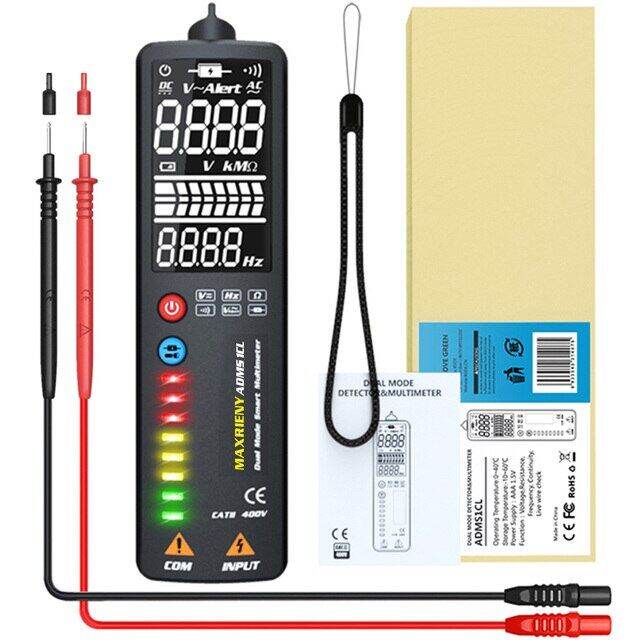 Adms1 Digital Multimeter Voltage Detector Tester Non Contact Live Wire ...