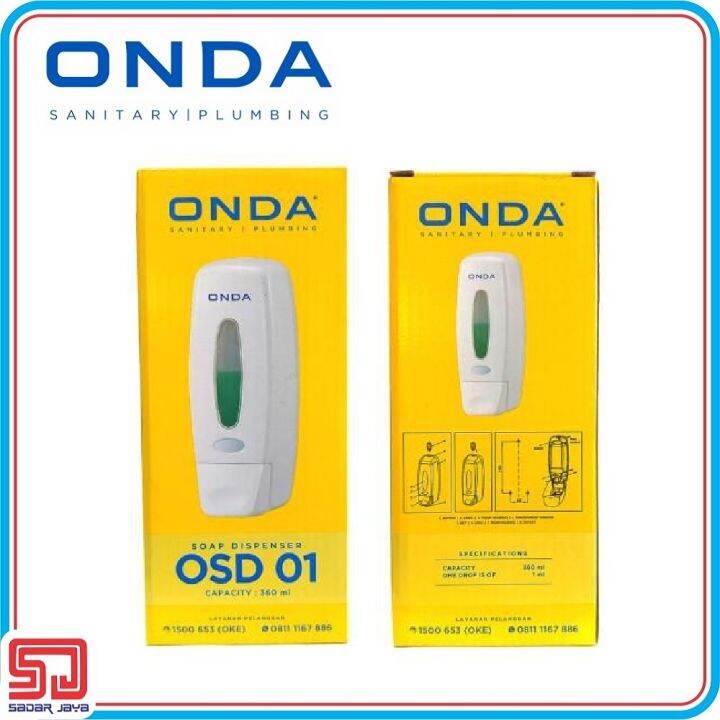 Onda OSD 01 Soap Dispenser Tempat Sabun Cair Cuci Tangan Wastafel ...