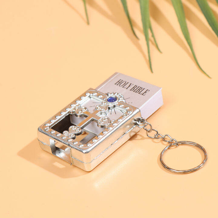 Sky Wing Mini HOLY Bible Keychain Religious Christian Jesus Cross ...