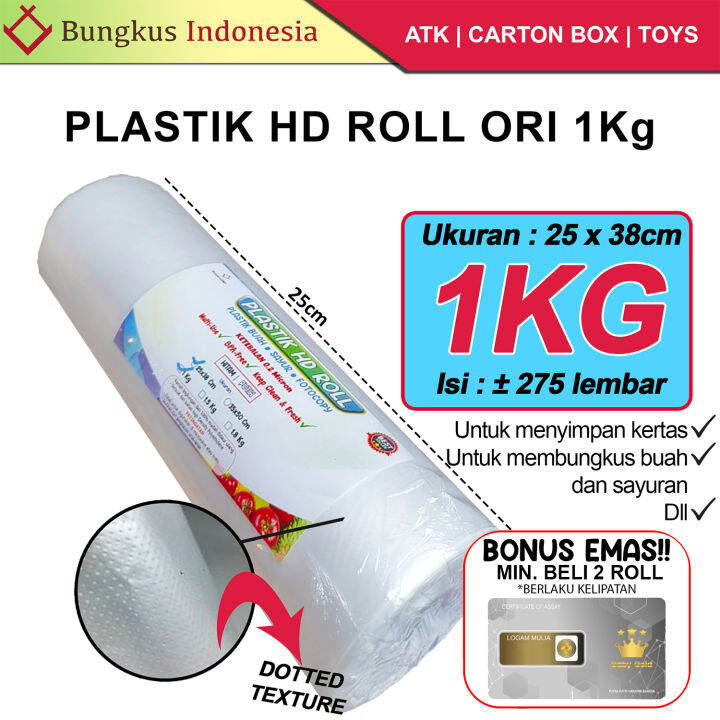 Plastik Fotocopy Ori / Plastik HD Roll 1kg Ori / Plastik Buah | Lazada Indonesia