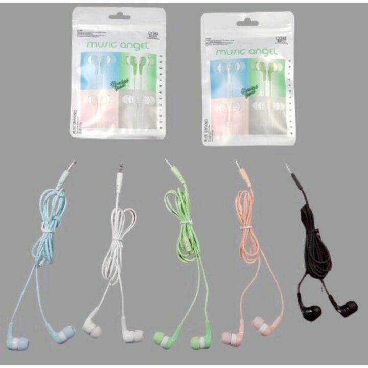 Headset Music Angel Macaron Stereo Extra Bass Earphone Handsfree ...