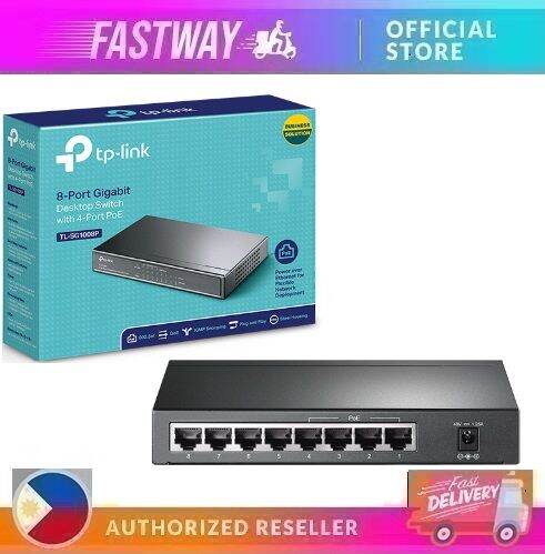 TP-LINK 8-PORT 10/100/1000M GIGABIT DESKTOP POE SWITCH W/ 4-PORT POE ...