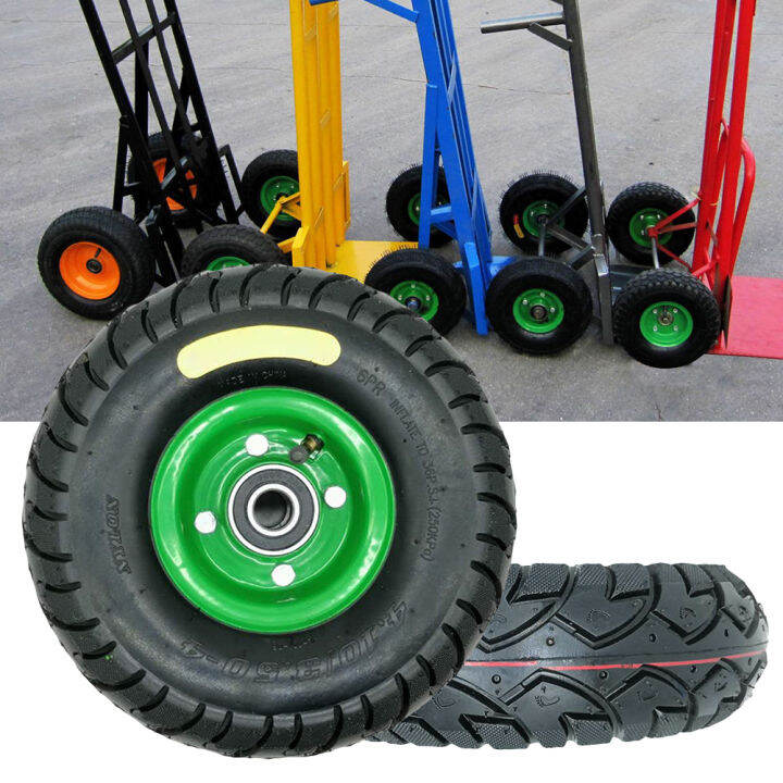 Sanwood® 10inch Inflatable Shock Absorber Hand Push Trolley Cart Wheel ...