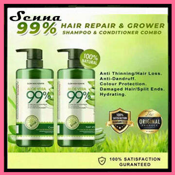 Senna Beauty（2in1 Set）Original 99% Aloe Vera Hair Shampoo 800ml ...