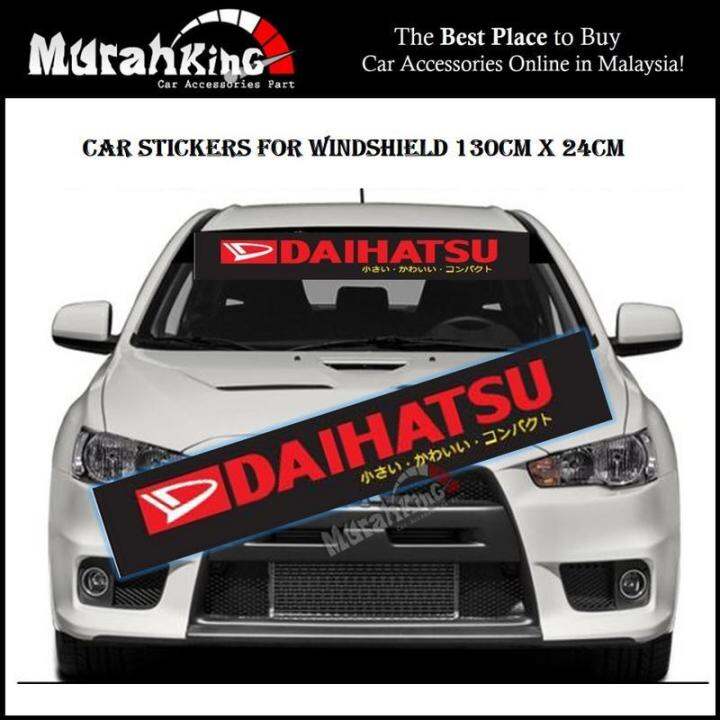 Daihatsu Logo UNIVERSAL Car Stickers For Windshield 130cm X 24cm car ...