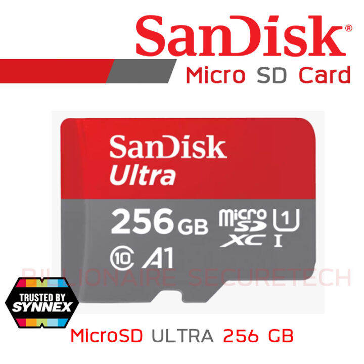 SANDISK ULTRA A1 MicroSD Card SDSQUAC-256G-GN6MA : 256 GB (BY SYNNEX ...