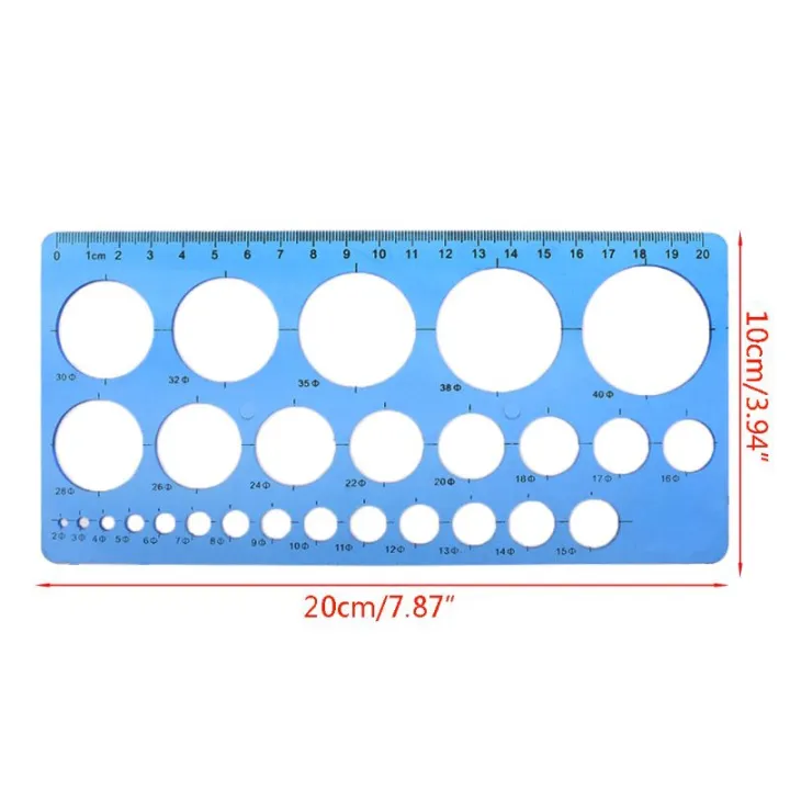 BTF 1PC Plastic Circles Geometric Template Ruler Stencil Drawing Tool ...