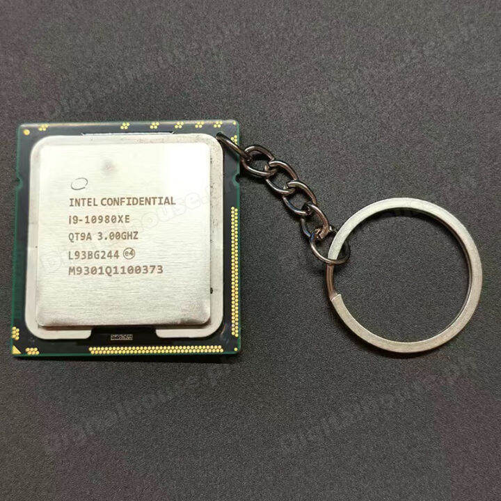 CPU Keychain Souvenir Engraving ROG In I9 10900k Creative Pendant for ...