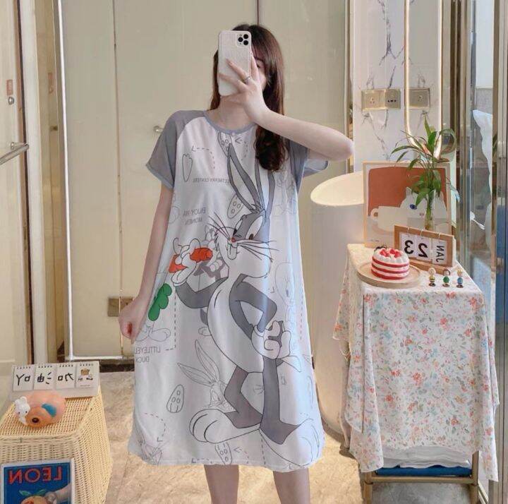 【CRAZY PANDA】MATERNITY DRESS COTTON Spandex (Large TO 3XL) Daster ...