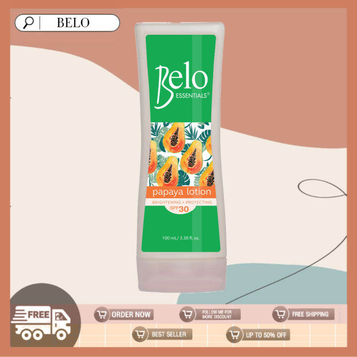 BELO Essentials Papaya Lotion w/ SPF30 100ml | Lazada PH