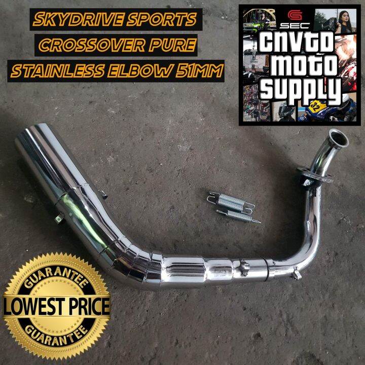 Skydrive sports / crossover pure stainless elbow 51mm | Lazada PH