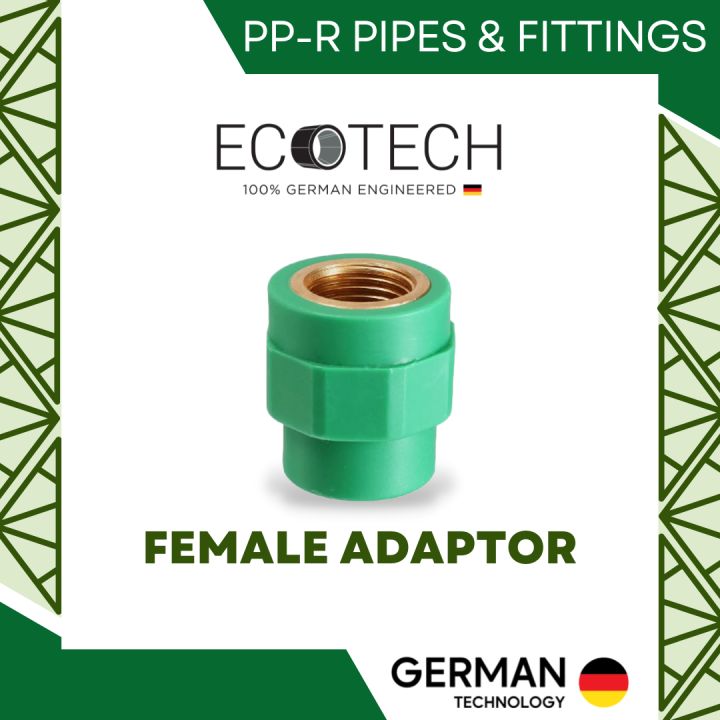 ECOTECH PPR-FITTINGS FEMALE ADAPTOR | Lazada PH