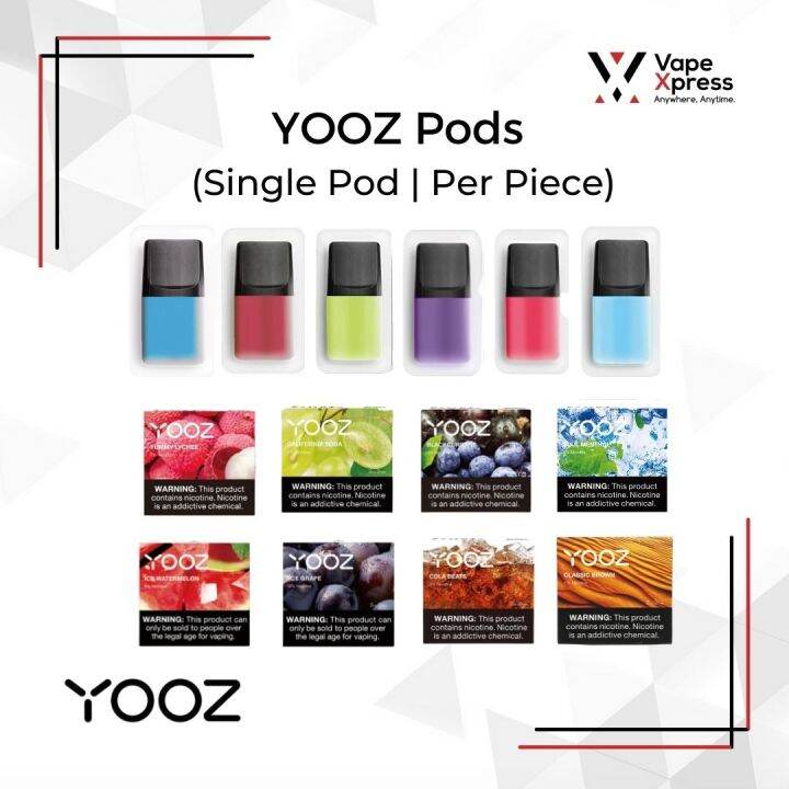 YOOZ Single Pod (Per Piece) | 0% Nic and 3% Nic Pods | Legit Yooz Pods | Vape Juice | 0 Nic Zero ...