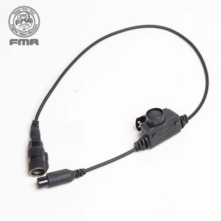 FMA & FCS RAC Tactical 6 Pin PTT Rail Attached Communication Headset ...