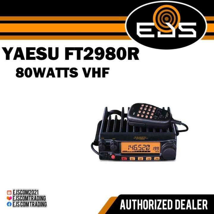 YAESU FT2980R Mobile 80watts Base VHF Radio | Lazada PH