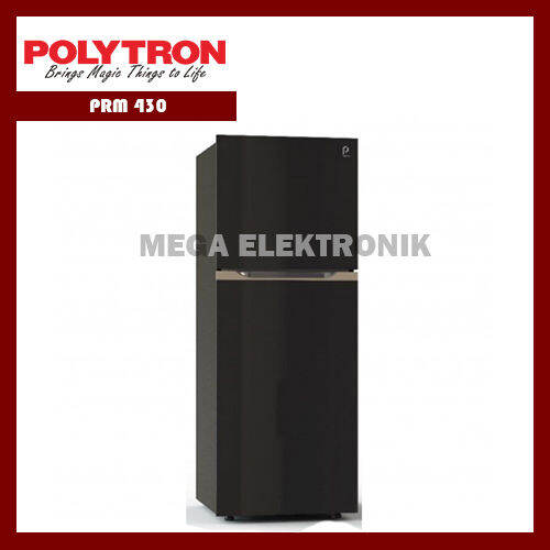POLYTRON PRM 430 LEMARI ES KULKAS 2 PINTU TEMPERED GLASS - KHUSUS ...