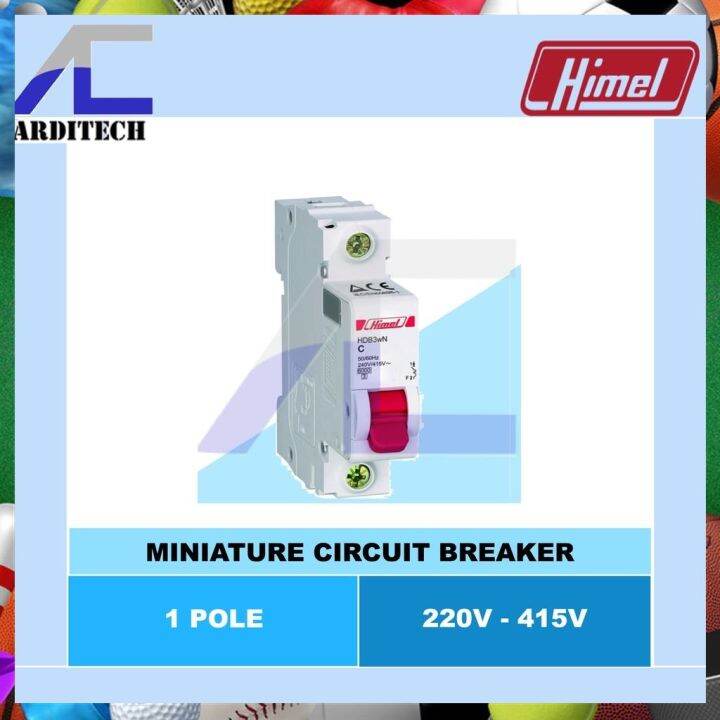 Himel Miniature Circuit Breaker MCB 1Pole | Lazada PH