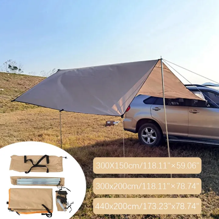Shelter Shade Camping Side Car Roof Top Tent Awning Waterproof UV Portable Tent Automobile ...