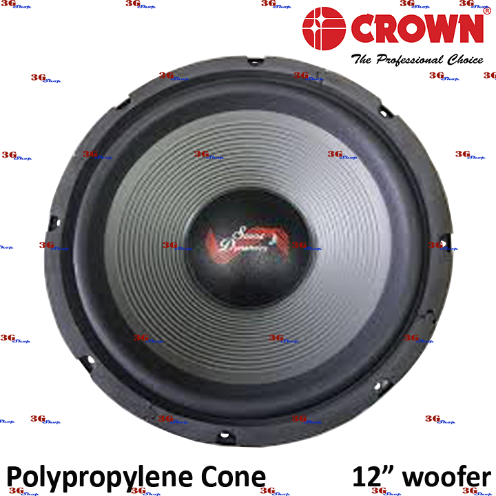 Crown 12" PRO-PW-1200 Professional Woofer Original | Lazada PH