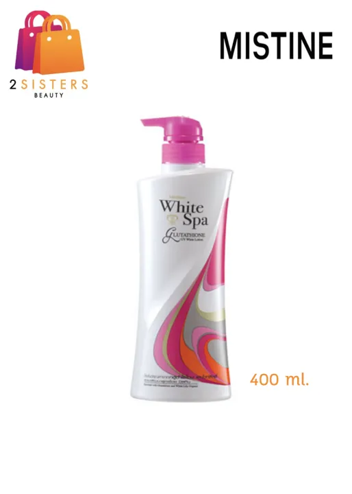 (1 ขวด) โลชั่นกลูต้า Mistine White Spa Glutathione UV White Lotion 400 ml. | Lazada.co.th