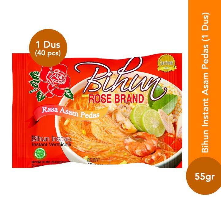 Rose Brand - Bihun Instant Rasa Asam Pedas (1 Dus) | Lazada Indonesia